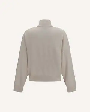 Brunello Cucinelli Cashmere Turtleneck Sweater - Cream