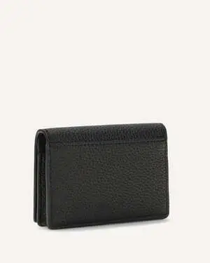 GANNI Bou Card Holder With Flap Grained