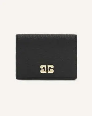 GANNI Bou Card Holder With Flap Grained