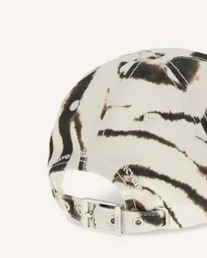 GANNI Zebra Print Baseball Cap - Multicolour
