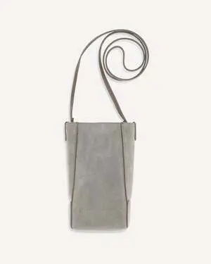 Brunello Cucinelli Bc Duo Suede Cell Phone Case - Grey