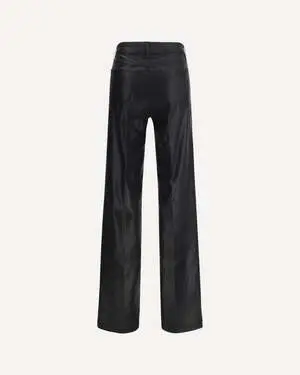 L'Agence Clayton Coated Wide Leg Jeans