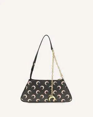 MARINE SERRE Crescent Moon Motif Shoulder Bag