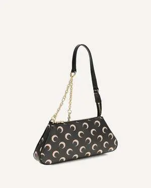 MARINE SERRE Crescent Moon Motif Shoulder Bag