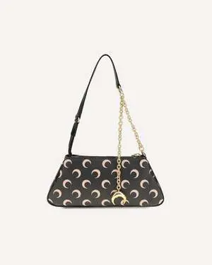 MARINE SERRE Crescent Moon Motif Shoulder Bag