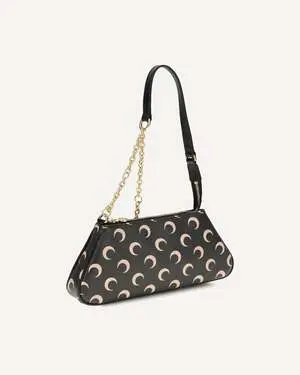 MARINE SERRE Crescent Moon Motif Shoulder Bag