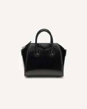 Givenchy Antigona Mini Handbag In Box Leather - Black