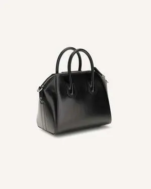 Givenchy Antigona Mini Handbag In Box Leather - Black