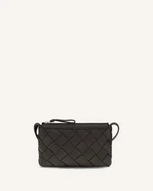 Bottega Veneta Diago Woven Leather Shoulder Bag - Brown