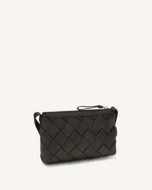 Bottega Veneta Diago Woven Leather Shoulder Bag - Brown