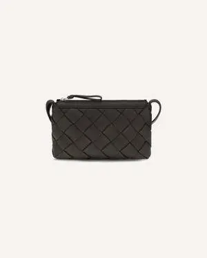 Bottega Veneta Diago Woven Leather Shoulder Bag - Brown