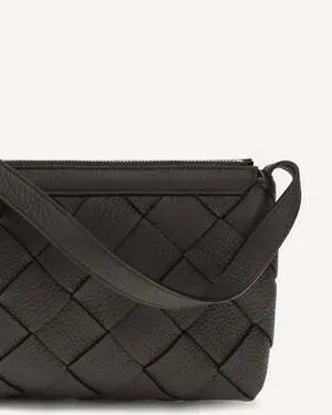 Bottega Veneta Diago Woven Leather Shoulder Bag - Brown