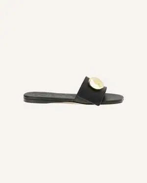 Loewe Pebble Slide Sandals - Black