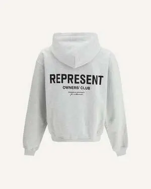 REPRESENT Zip-up Hoodie With Monogram Print