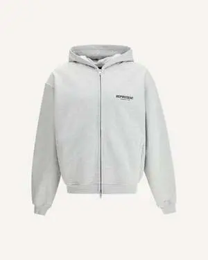 REPRESENT Zip-up Hoodie With Monogram Print