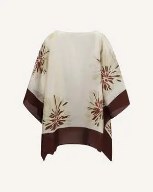 Brunello Cucinelli Silk Floral Print Blouse - Multicolour