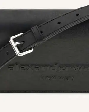 Alexander Wang Leather Shoulder Bag - Black