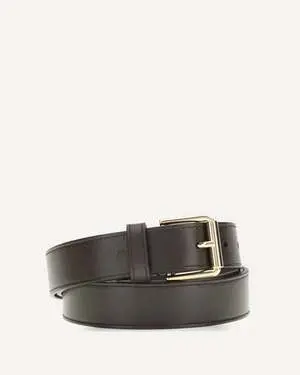 Givenchy Leather Long Belt With Gold-finish Metal Details - Brown