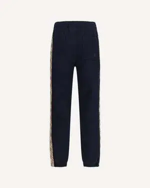 Burberry Jogging Pants Feature Signature Check Tape Aong The Sides Mae