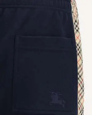Burberry Jogging Pants Feature Signature Check Tape Aong The Sides Mae