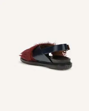 Marni Fur-lined Fussbett Sandals
