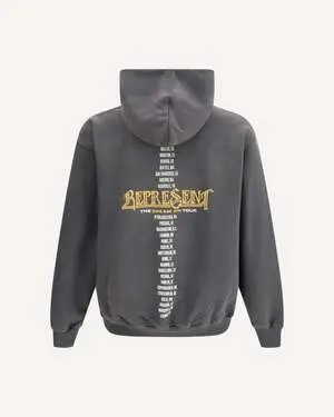 REPRESENT Golden Tour Hoodie With Graphic Print - Grey