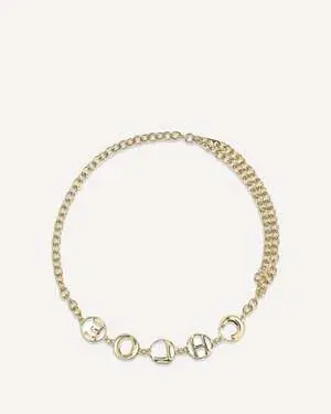 Chloé Script Jewel Belt - Gold