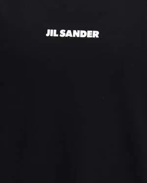 JIL SANDER Crewneck Cotton T-hirt With Printed Logo