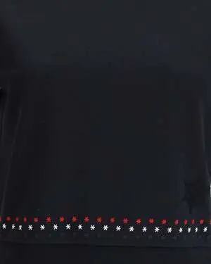 Thom Browne Snowflake Embroidered T-shirt