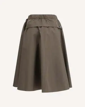 Prada Nylon Midi Skirt - Green