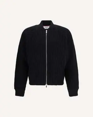 Thom Browne Knit Bomber Jacket - Black