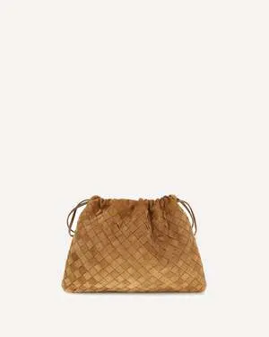 Bottega Veneta Pouch Dustbag In Suede - Beige