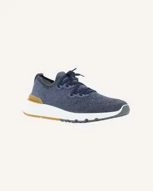 Brunello Cucinelli Cotton Knit Sneakers