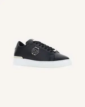 Philipp Plein Hexagon Low Top Leather Sneakers