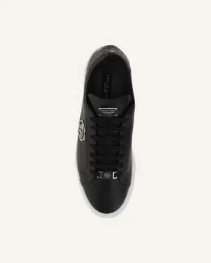 Philipp Plein Hexagon Low Top Leather Sneakers