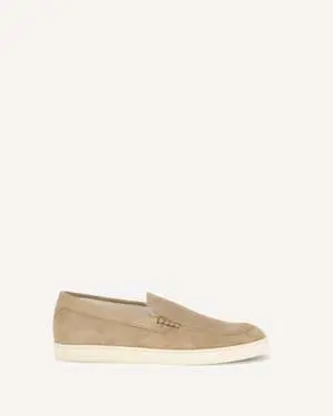 Brunello Cucinelli Suede Loafers - Beige