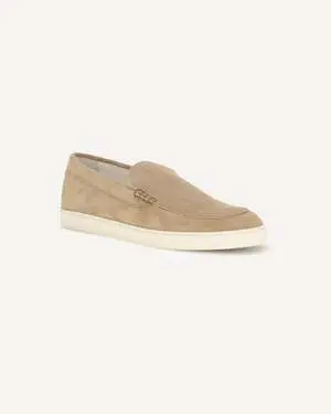 Brunello Cucinelli Suede Loafers - Beige