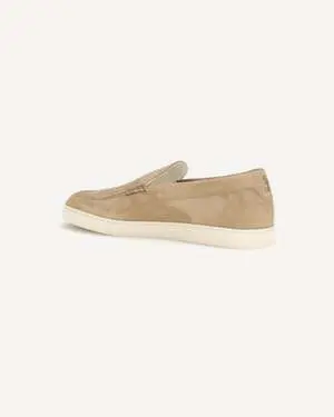 Brunello Cucinelli Suede Loafers - Beige