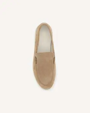Brunello Cucinelli Suede Loafers - Beige