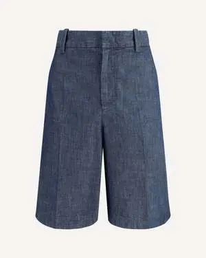 JIL SANDER Cotton Bermuda Shorts - Blue
