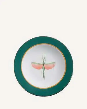 La DoubleJ Set Of 2 Soup Plates With Dragonfly Motif