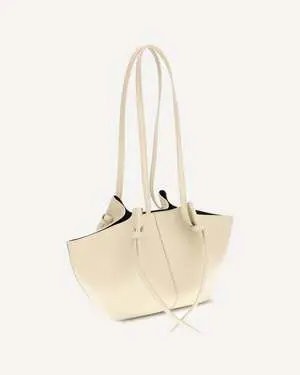 Yuzefi Large Mochi Shoulder Bag In Taupe Italian Leather