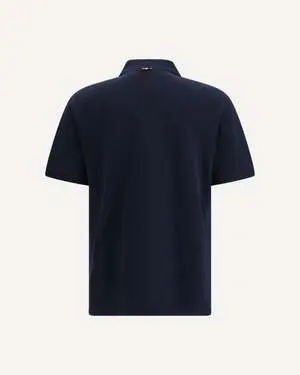 Thom Browne Polo Whit Iconic Bands - Blue