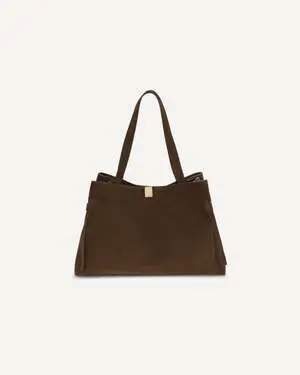 Yuzefi Gyoza Large Shoulder Bag - Brown