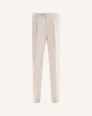 Brunello Cucinelli Cotton Tailored Pants - Cream