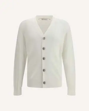 Brunello Cucinelli Ribbed V-neck Cardigan