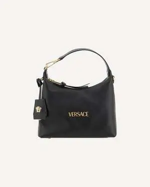 Versace Leather Hobo Handbag