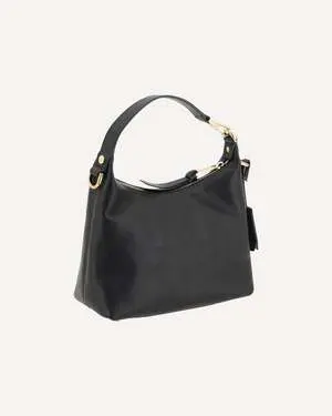 Versace Leather Hobo Handbag