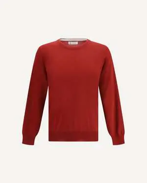 Brunello Cucinelli Virgin Wool Crew Neck Sweater