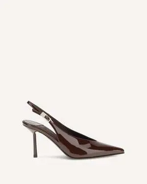 LE SILLA Clivage Slingback Stiletto Heel - Brown